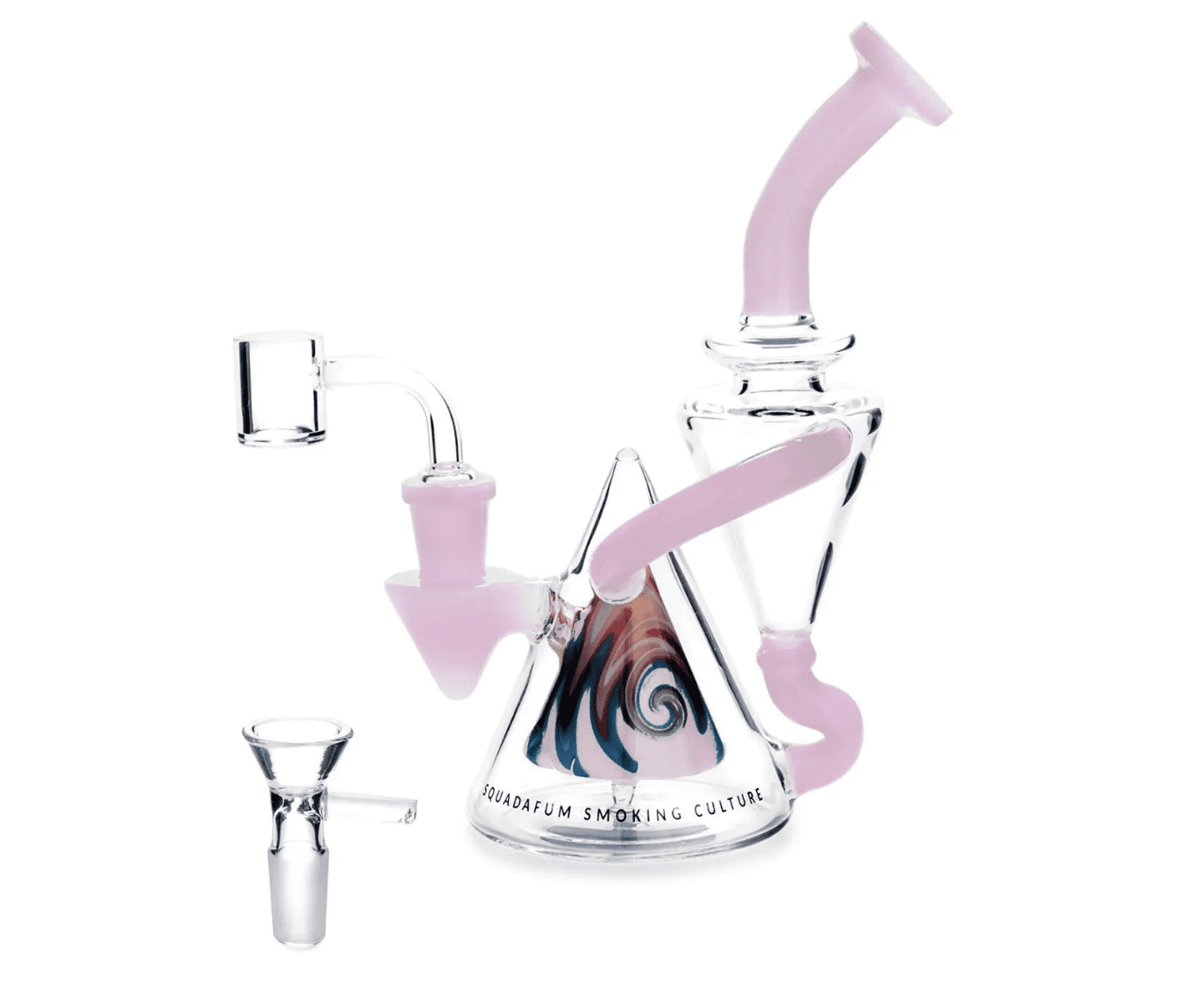 Bong Premium Twister Squadafum – Rosa - Best Sessions