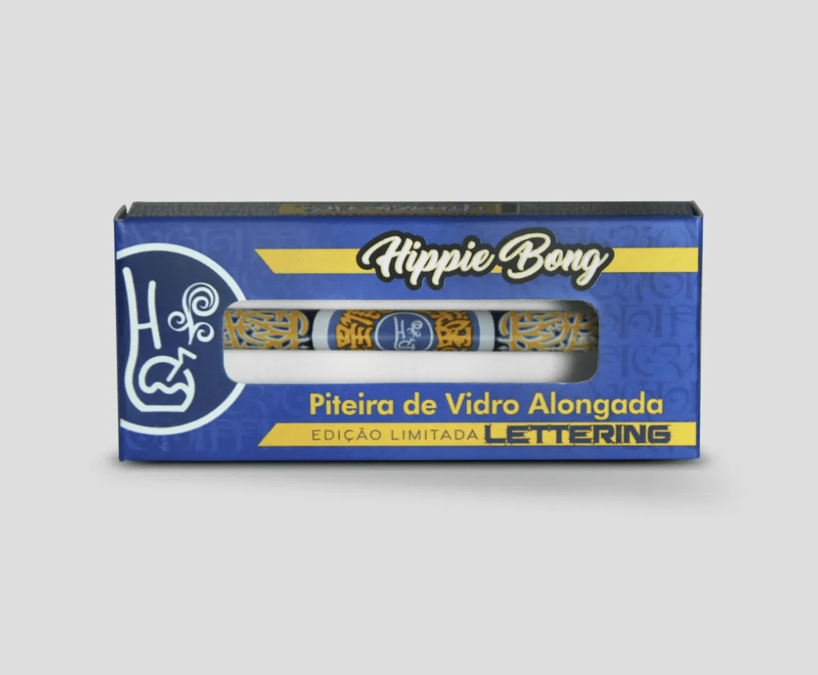 Piteira de Vidro Lettering da Hippie Bong - Best Sessions