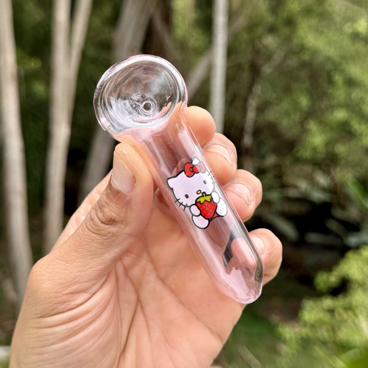 Pipe de vidro Hello Kitty - Rosa - Best Sessions